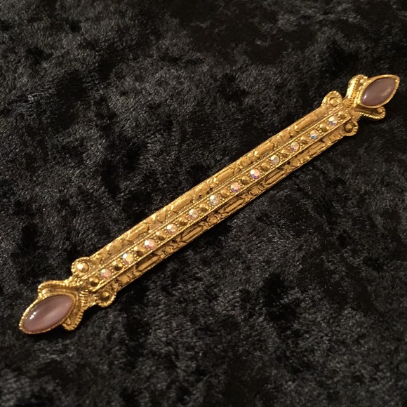1928 | Jewelry | Vintage 928 Gold Tone Marcasite Pin | Poshmark